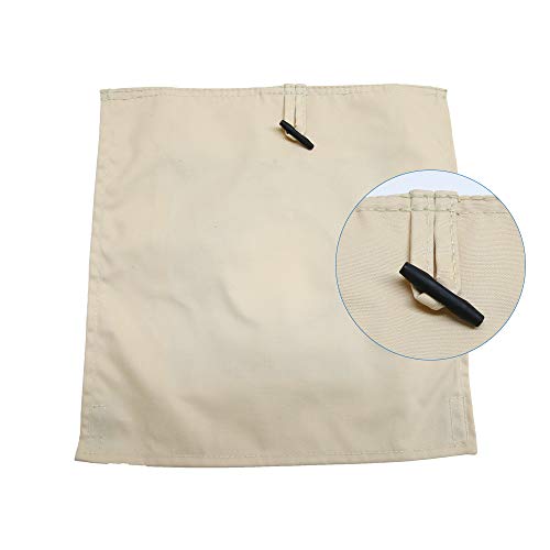 UNISTRENGH Fire-Resistant Stove Jack Hole Accessory with Flap Covered for 4 Seasons Cotton Canvas Camping Bell Tent (6 inch)