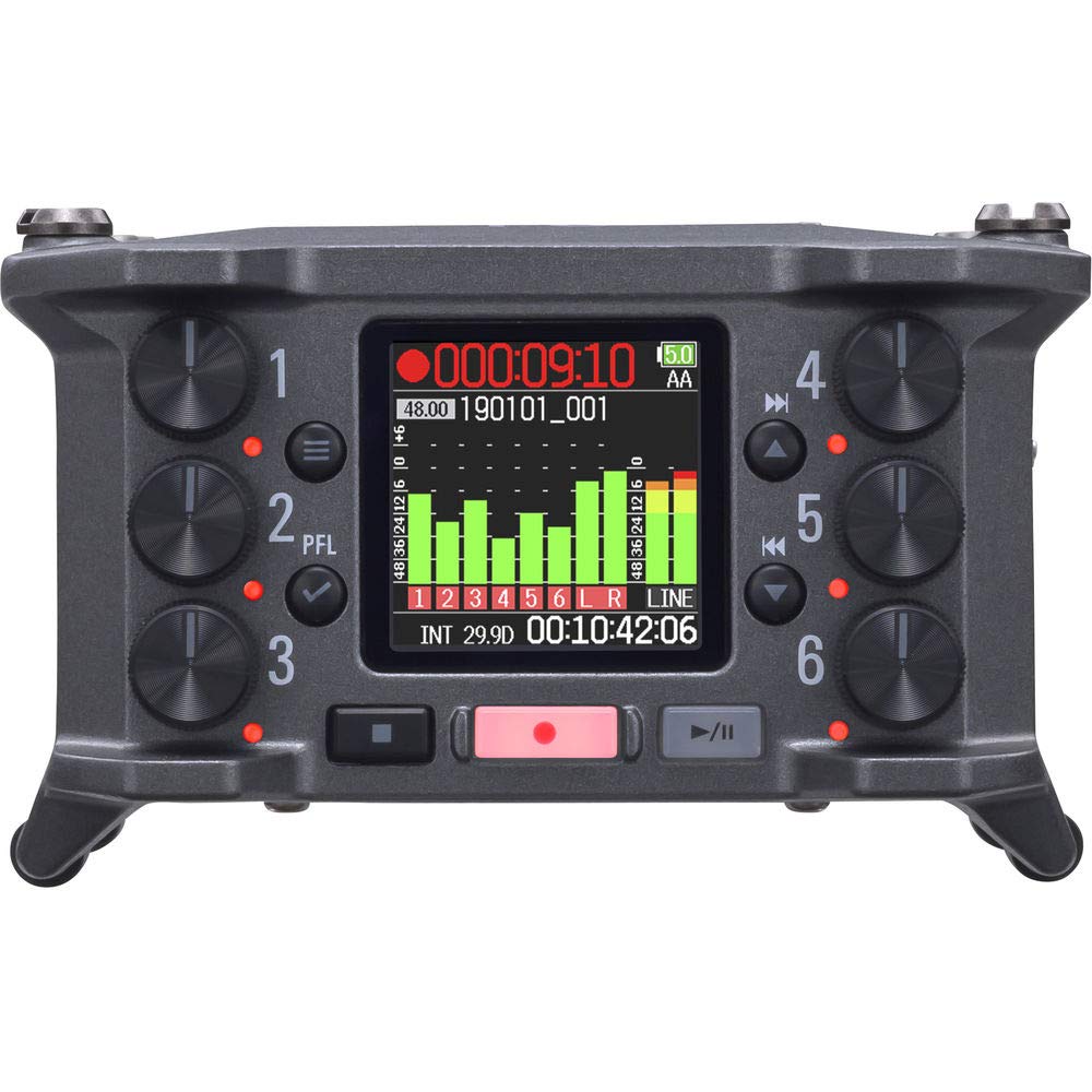 Zoom F6 6-Input / 14-Track Multitrack Field Recorder + Zoom BTA-1 Bluetooth Adapter + Zoom PCF-6 Protective Case + Photo4Less Black Cleaning Cloth β Top Value Accessory Recording Bundle