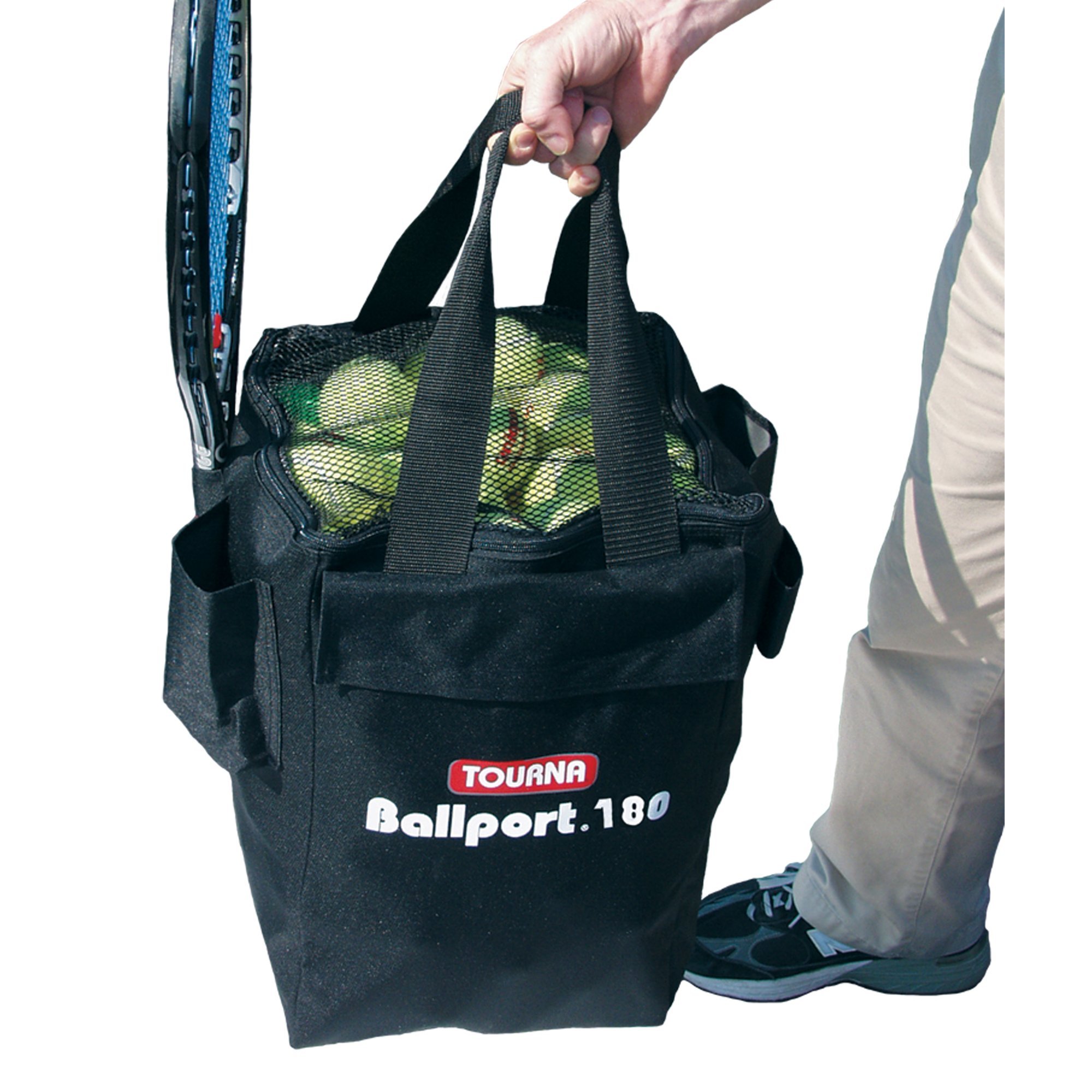 TOURNA Ballport Tennis or Pickleball Ball Carry Bag (BP-180B)