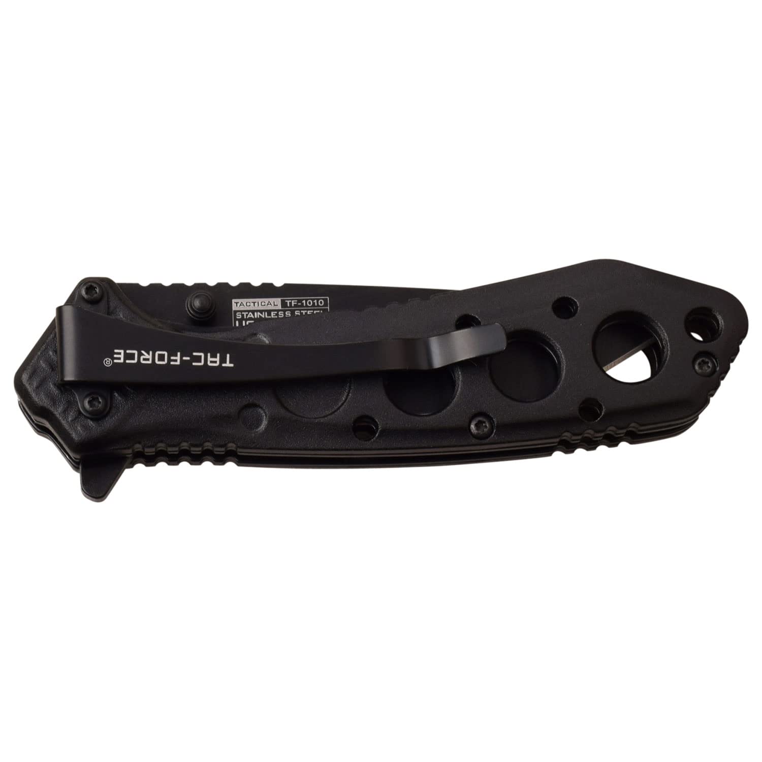 TAC Force TF-1010BK Spring Assisted Knife, Black, Blade Length: 3.25 in