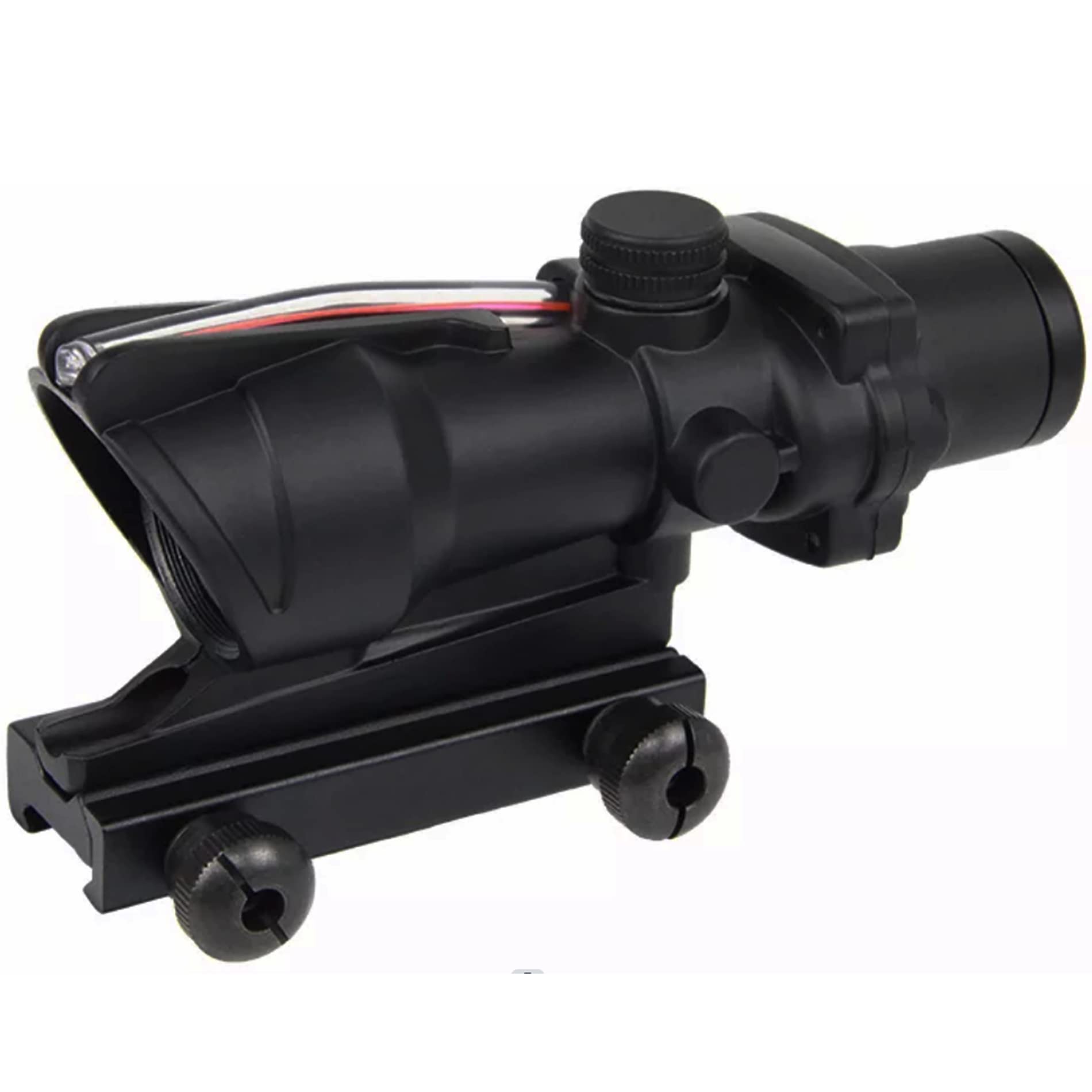 MAPLON 4x32 Acog Sope Real Fiber Optics Scope Black