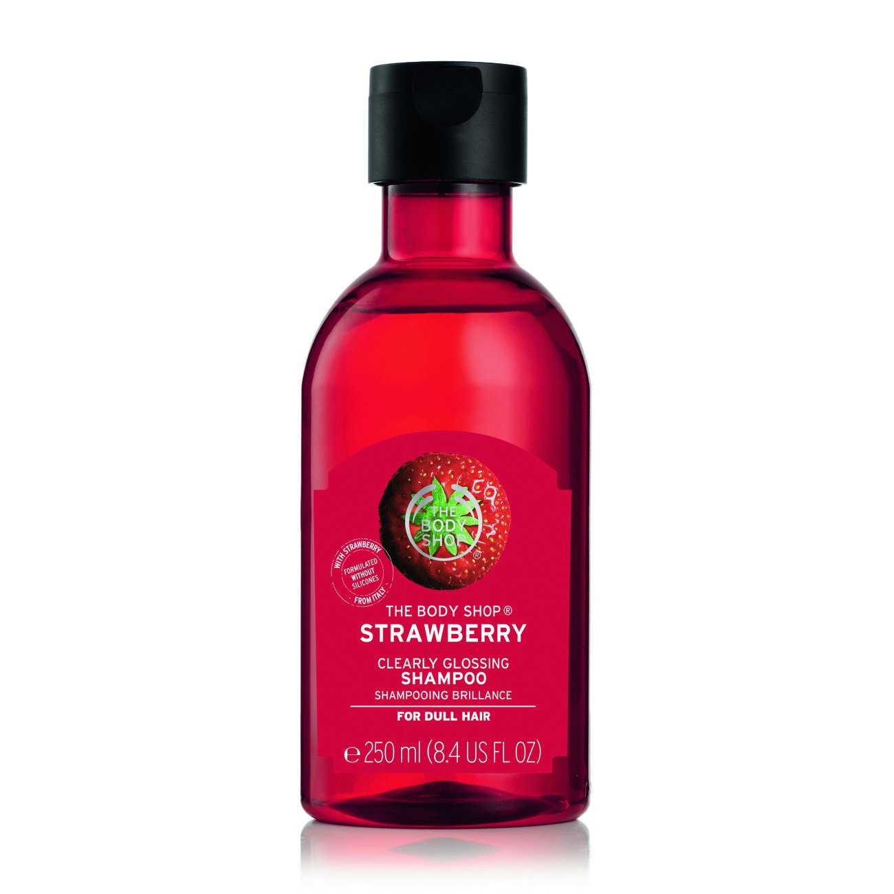The Body Shop Strawberry Clearly Glossing Shampoo, 8.4 Fl Oz (Vegan)