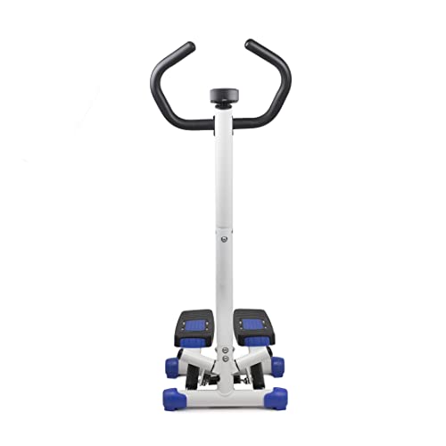 Wagan HealthMate Pivot Stepper Walkout Fitness Step Machine Trainer Exercise Stair Stepper Machine with Handlebar and Digital Display