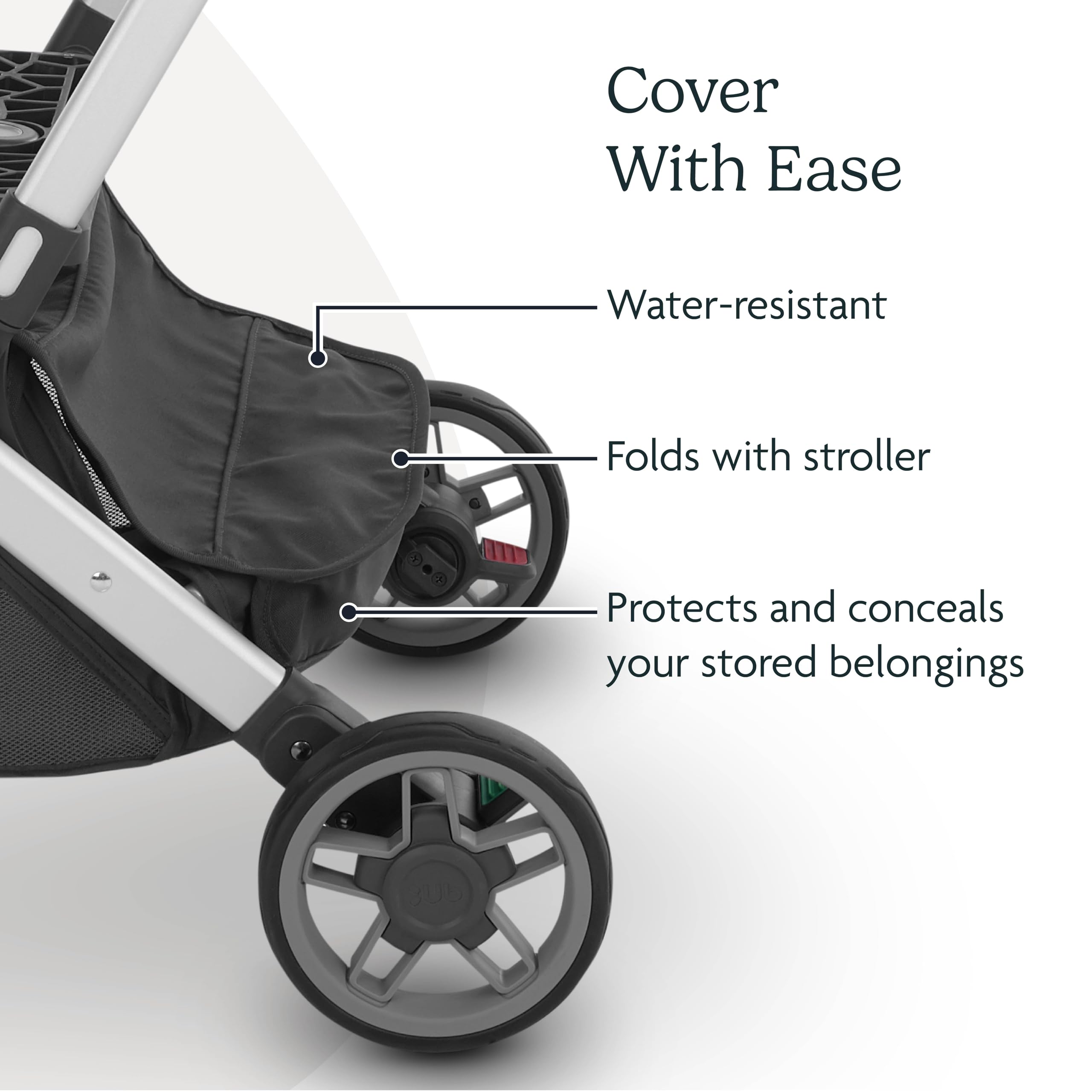 UPPAbaby Basket Cover for Minu and Minu V2 Strollers/Protects and Conceals Belongings/Easy Attachment and Access/Water-Resistant Material