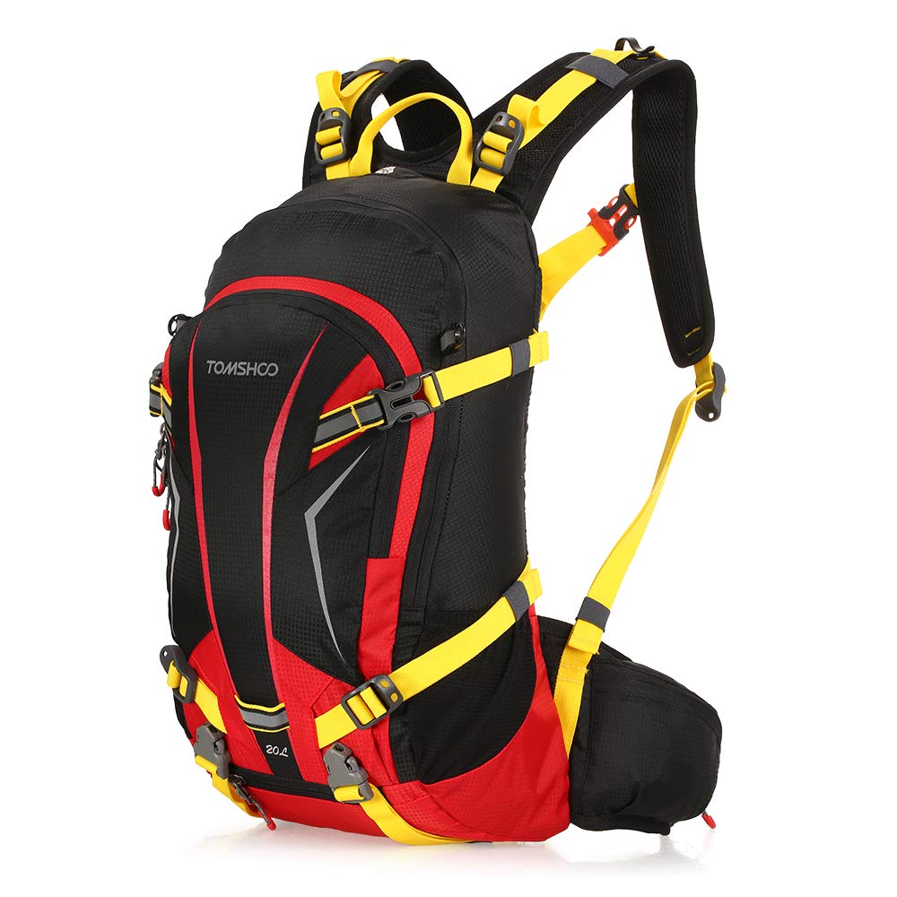 TOMSHOO Cycling Backpack, 20L Lightweight Daypack-Waterproof backpack, Hiking Travel Backpack with Rain Cover Helmet Cover