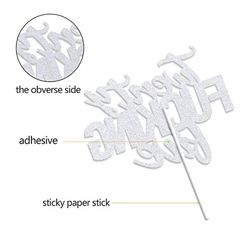 Twenty Five Silver Glitter Cake Toppers 25 Years Old 25th Birthday Anniversary Party Decorations Supplies