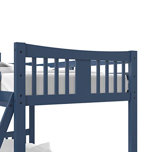 Storkcraft Caribou Twin-over-Twin Bunk Bed (Navy) β GREENGUARD Gold Certified, Converts to 2 individual twin beds