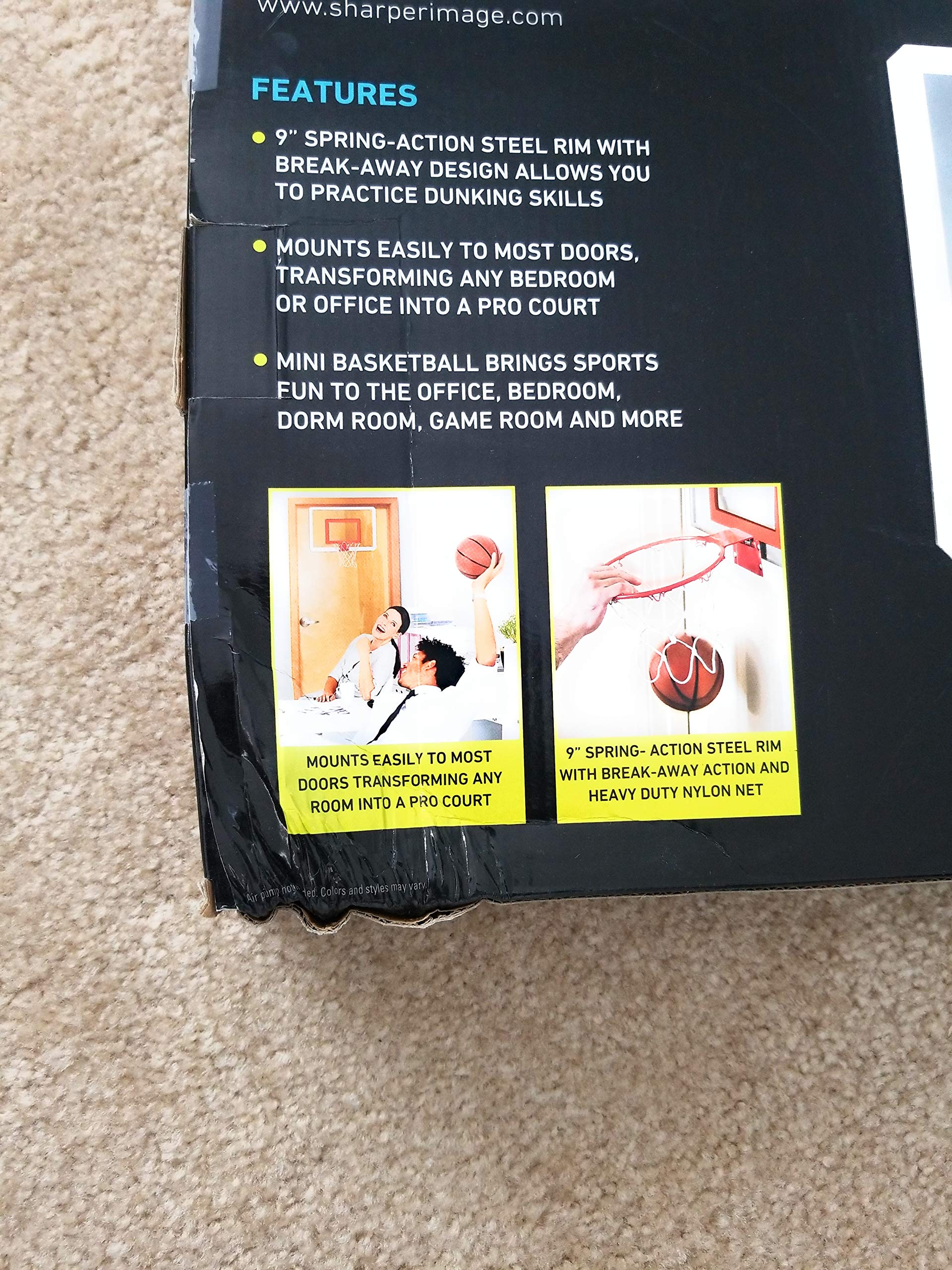 Sharper Image Break-Away Rim Pro-Style Hoop Basketball Game
