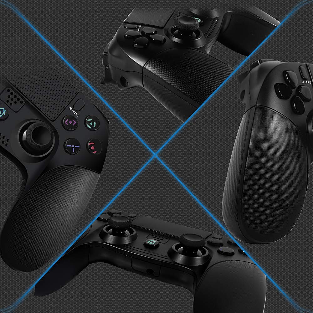 Wireless Game Controller for PS4 Remote, DoinMaster P4 Gamepad for Playstation 4/Pro/Slim Console Gaming Control with Headset Jack Dual Vibration Speaker Touch Pad Six-axis Motion Control Skull