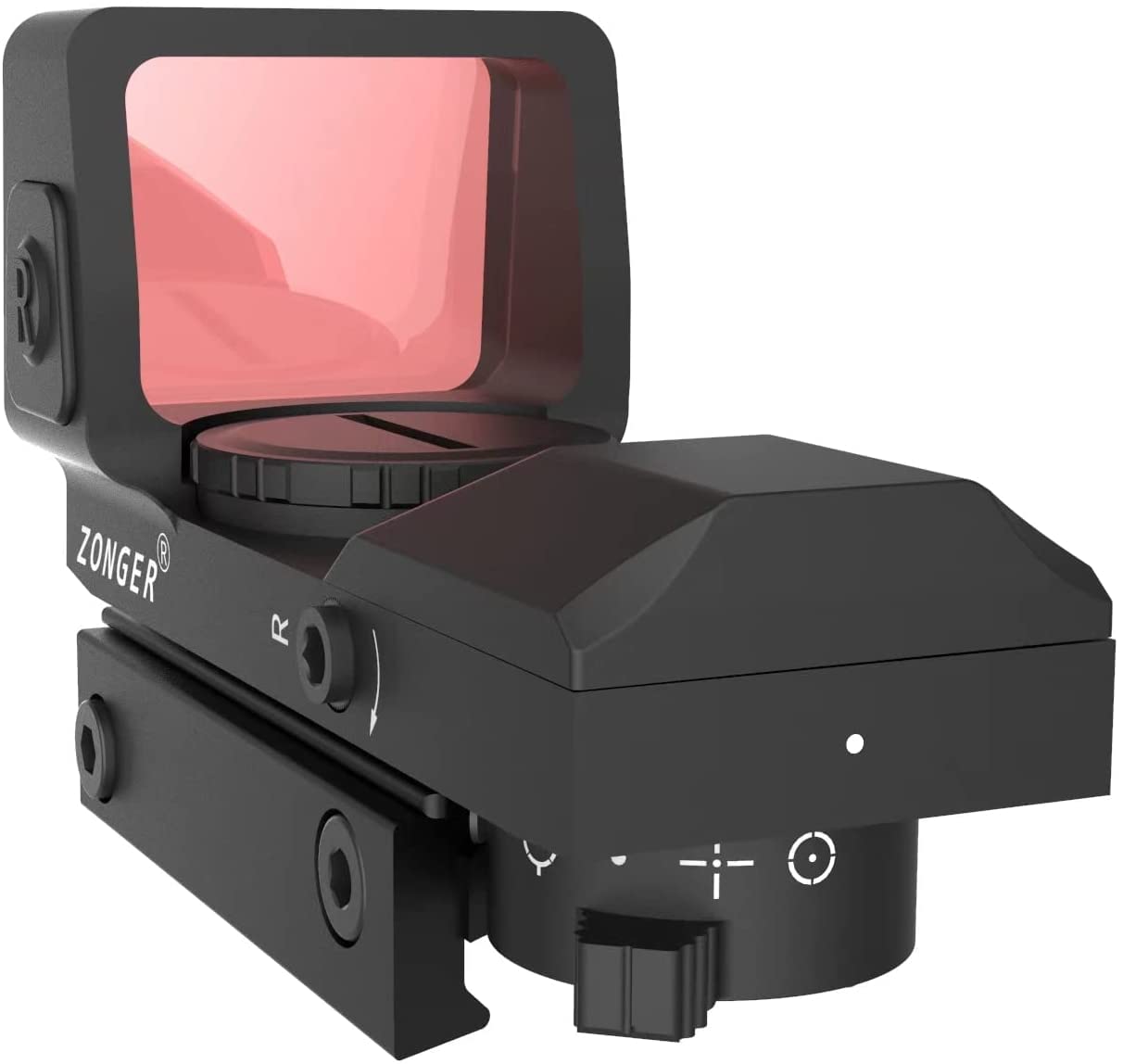 ZONGER Red Dot Sight Black Compatible for 20mm Picatinny Rail