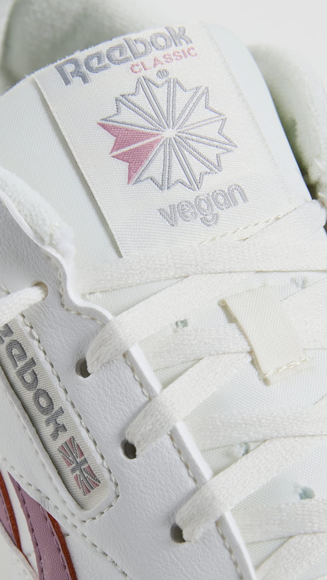 Reebok Women's Classic Leather Sneaker, Vegan Collection/Chalk/Infused Lilac, 8.5