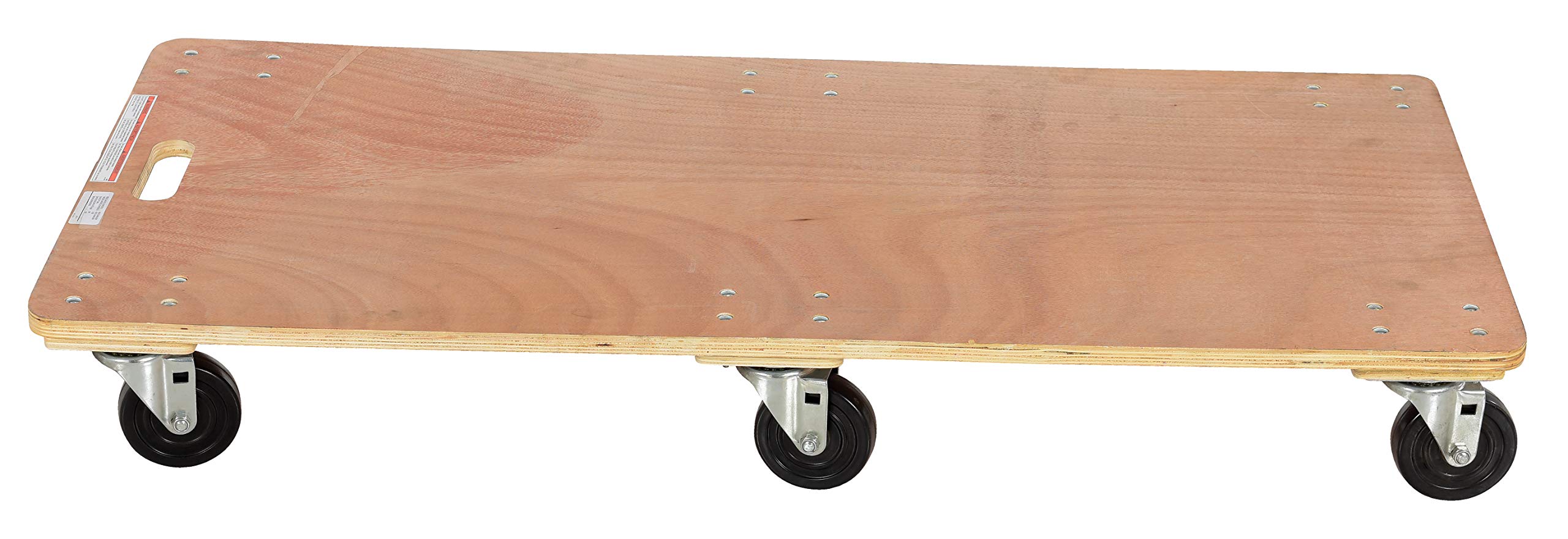 Vestil HDOS-2448-6SW Hardwood Solid Deck Dolly 47-1/4 in. x 23-1/2 in. x 6-1/4 in. 1200 Lb. Capacity