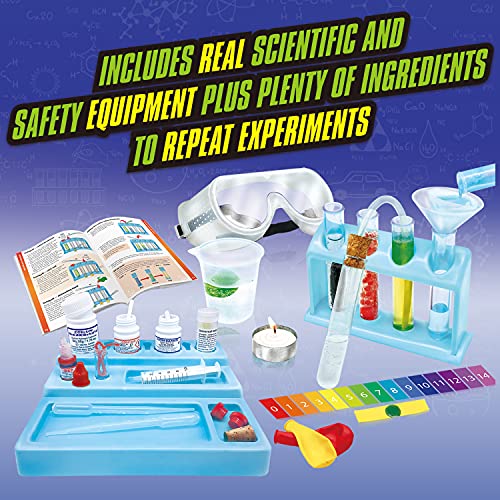 WILD! Science Test Tube Chemistry Lab - 50+ Fun Experiments and Reactions - Science Kits for Kids Age 8-12 - STEM Projects - Chemistry Set