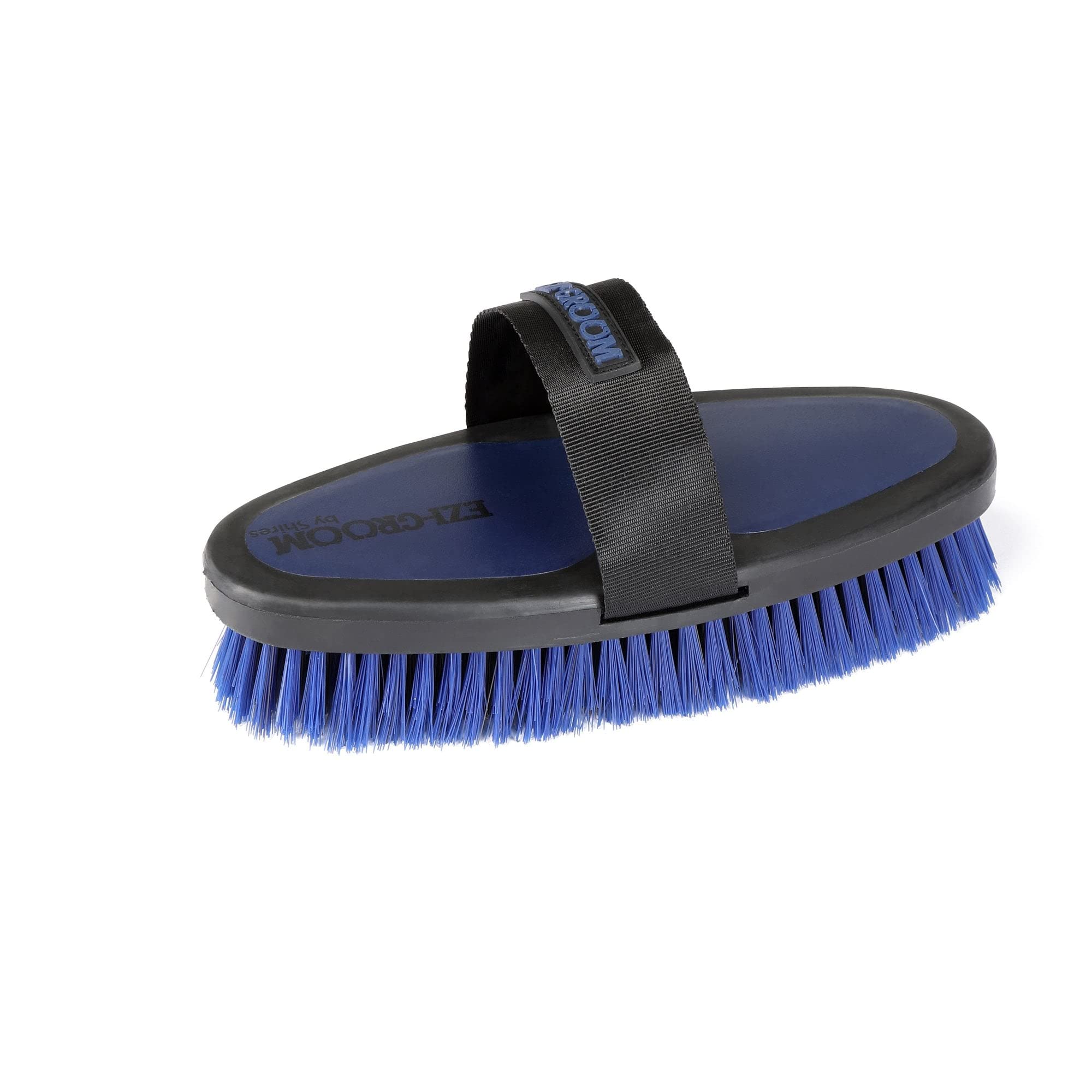 Shires Equestrian Ezi-Groom Grip Horse Body Brush (Lime)