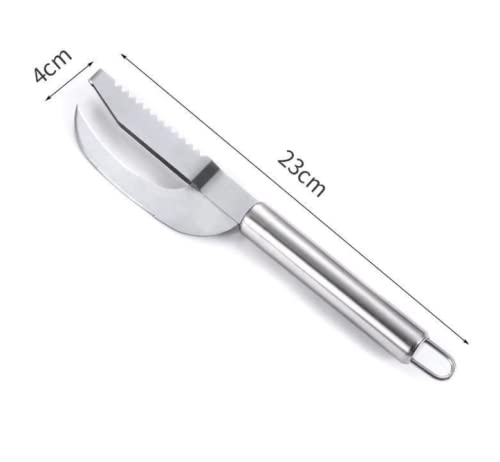 WOIWO 1PCS Stainless Steel Fish Belly Knife Multi-purpose Fish Knife Kitchen Fish Belly Knife Cleaning dirty Fish Scale Tool Fish Scale Planer