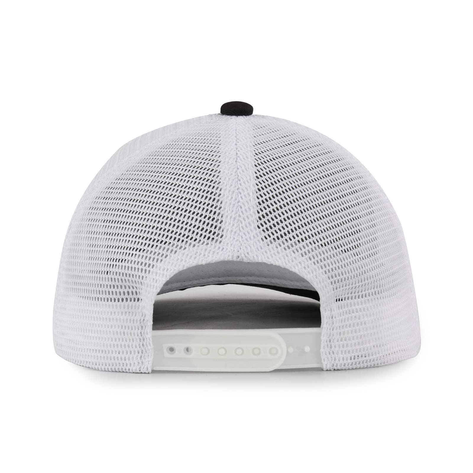 Zoxin 6 Pack Adjustable Snapback Summer Trucker Hats Blank Mesh Back Baseball Caps for Men Women (Black and White)