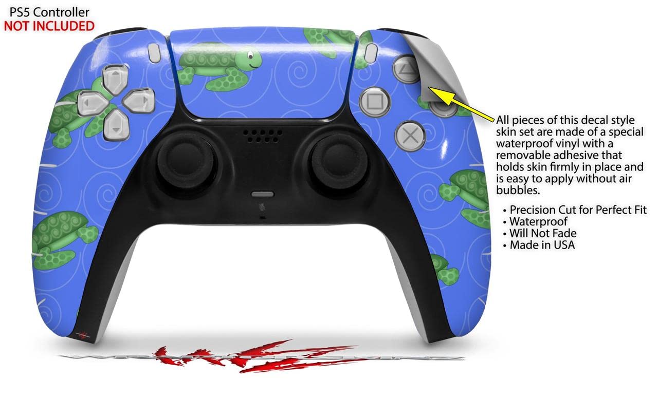 WraptorSkinz Skin Wrap compatible with Sony PS5 DualSense Controller Turtles (CONTROLLER NOT INCLUDED)