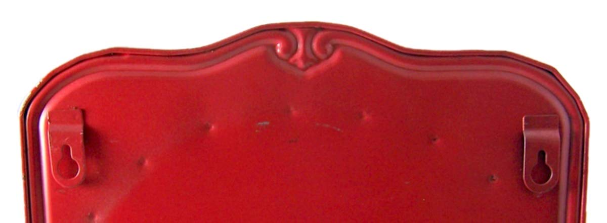 Wowser Distressed Hand Painted Red Metal Letters to Santa Mail Post Box, 15 1/4 Inch