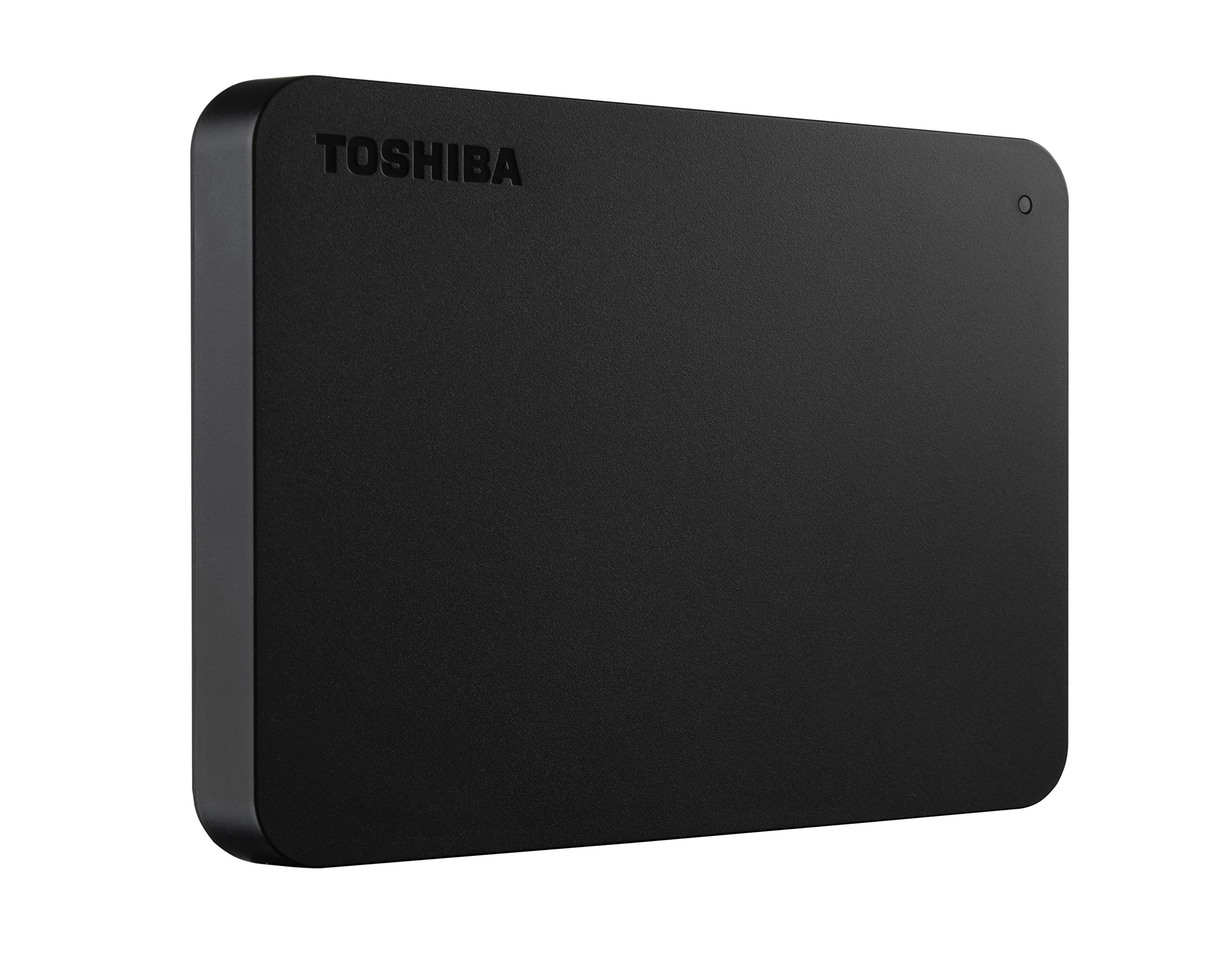 Toshiba HDTB410XK3AA Canvio Basics 1TB Portable External Hard Drive USB 3.0, Black with Canvio Basics 2TB Portable External Hard Drive USB 3.0, Black