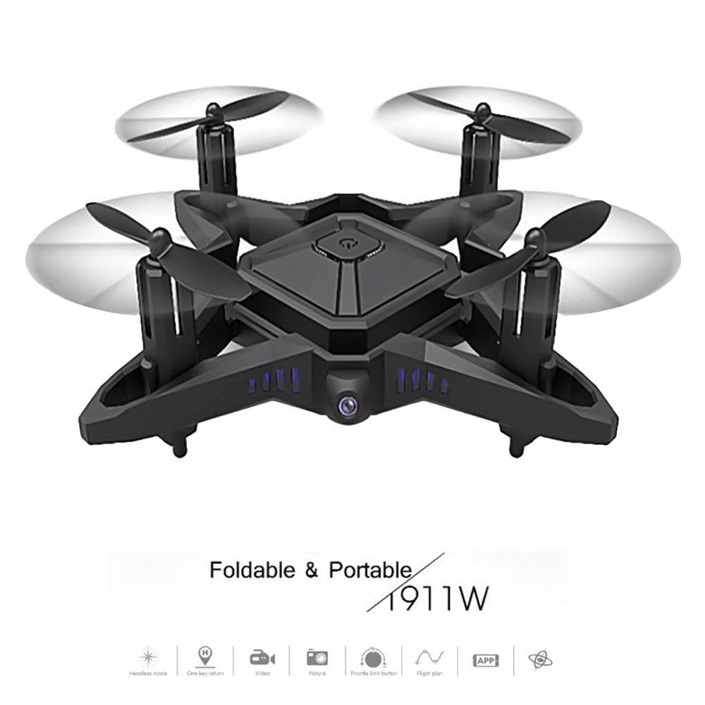 UniDargon T911W VGA Wifi Transmission Foldable RC Drone with Altitude Hold Mode,Four-Axis One Key Take Off Landing and Headless Mode Easy Fly Steady for Beginners