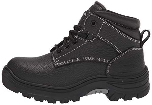 Skechers mens Burgin Congaree Construction Shoe, Black, 10.5 Wide US