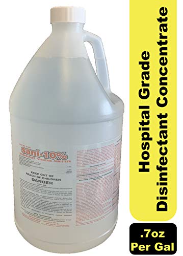 Stir Technologies Sani-10% Registered Disinfectant Virucide Sanitizer. 1 gallon makes 180 ready to use gallons