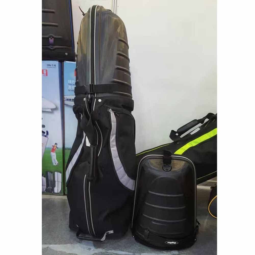 WANHUI Golf Travel Bags for Airlines, Durable Foldable Golf Club Bag, Golf Carry Bag with Wheels, Hard Case Top, Large Pockets (Color : A)