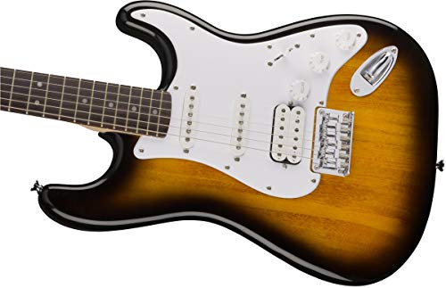 Squier Bullet Stratocaster HT HSS Electric Guitar, with 2-Year Warranty, Brown Sunburst, Laurel Fingerboard