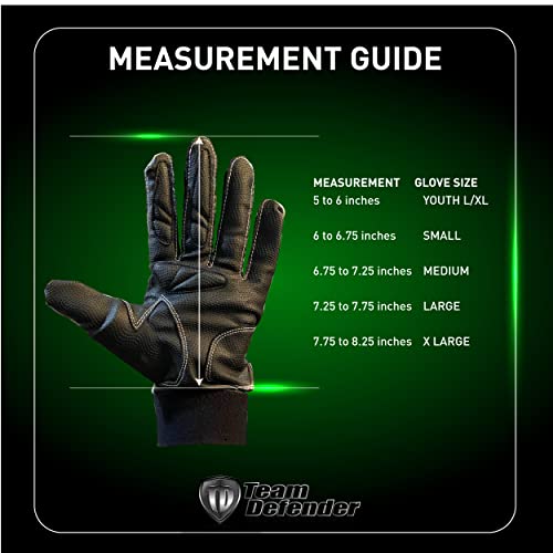 Team Defender Catcher's Thumb -Guard Protective Glove Gray| Black- Medium