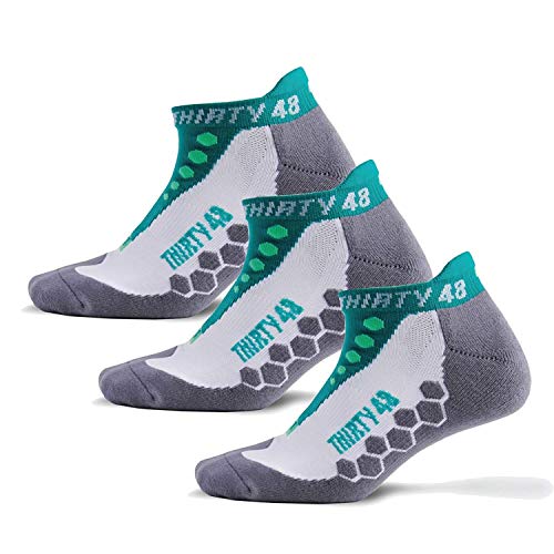 Thirty48 Running Socks for Men and Women Features Coolmax Fabric That Keeps Feet Cool & Dry - 1 Pair or 3 Pairs