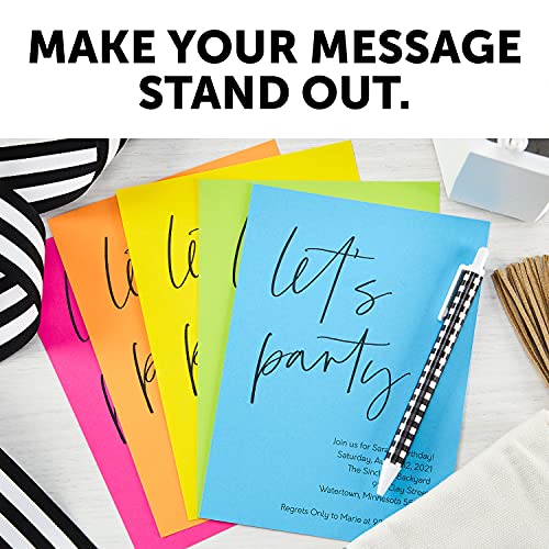 Wausau Papers Neenah Paper 21811 Astrobrights Colored Cardstock, 8.5β x 11β, 65 lb/176 GSM, Martian Green, 250 Sheets
