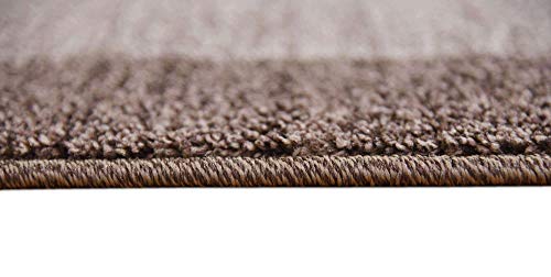 Unique Loom Del Mar Collection Area Rug - Sarah (2' 7" x 10' Runner, Dark Beige/ Brown)