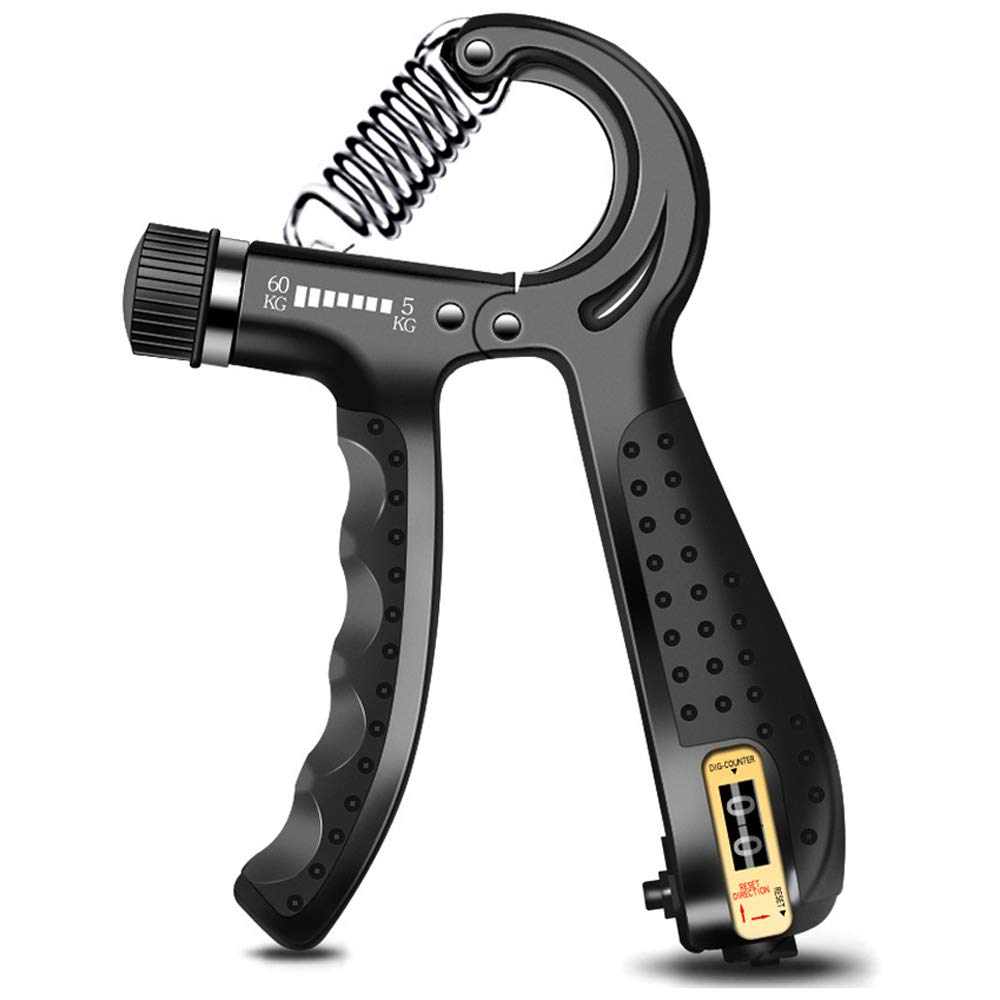 UFonding Upgraded Hand Grip Strengthener with Auto Count Adjustable Resistance 11-132 lbs for Youth Men Training 1 Pack