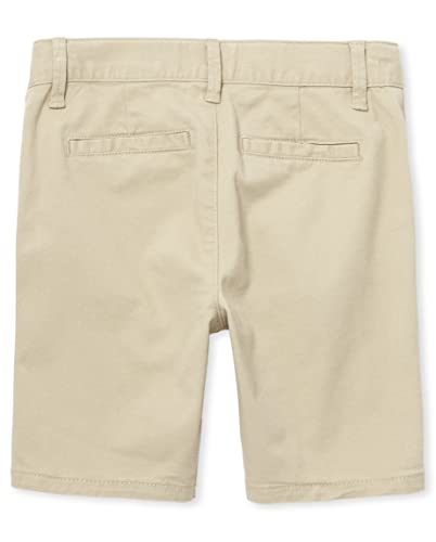 The Children's Place girls Uniform Chino Shorts, Sandy/Tidal 2 Pack, 10 US