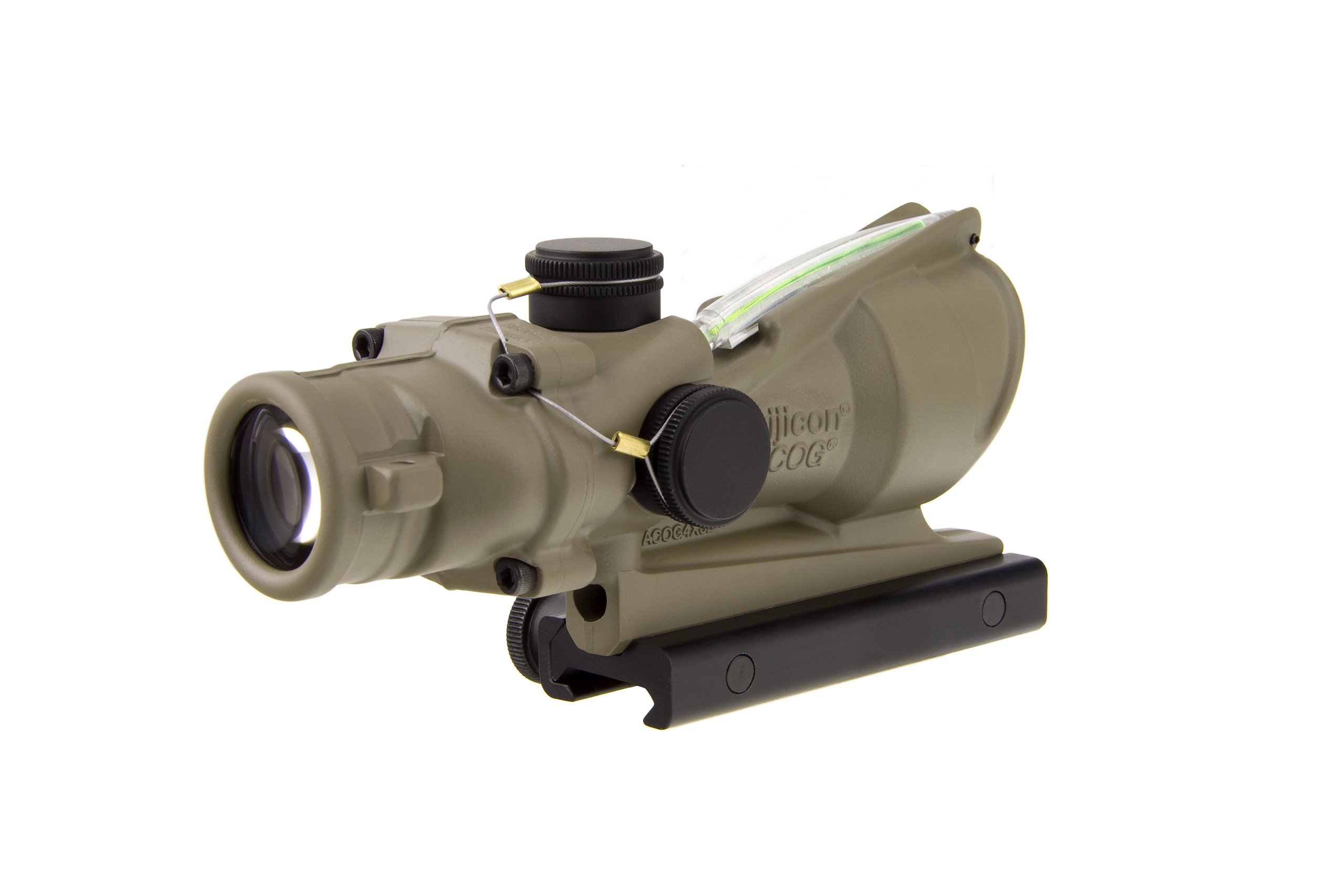 Trijicon ACOG TA31-C-100380 Dual Illuminated Green Crosshair .223 BAC Reticle with Flattop Mount, 4X 32mm, Flat Dark Earth