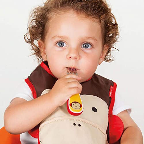 Skip Hop Toddler Utensils, Zootensils Fork & Spoon Set, Monkey