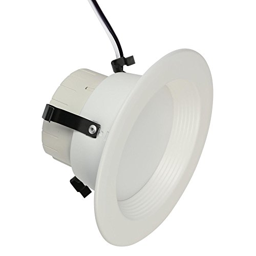 Westinghouse 5054000 65-Watt Equivalent 4-Inch Recessed LED Downlight Dimmable Daylight with Medium Base, White Trim