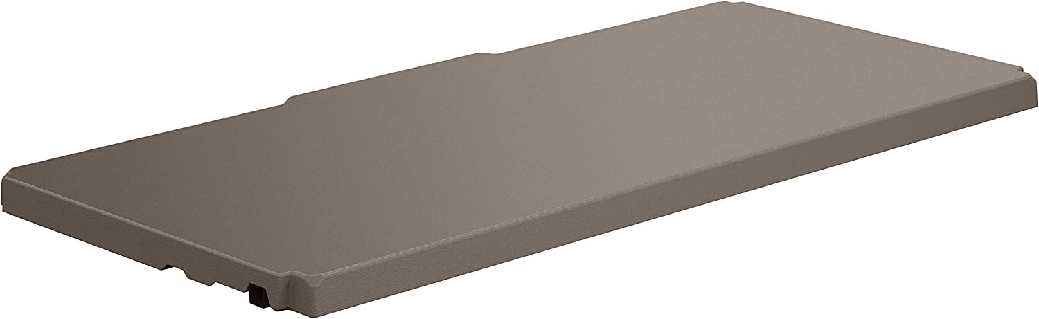 Suncast BMC4020 38" W x 1-1/2" H x 17-1/2" D Platinum Storage Cabinet Shelf for Mega Cabinet (only Compatible Mega Tall Storage Cabinet, Model BMC8000)