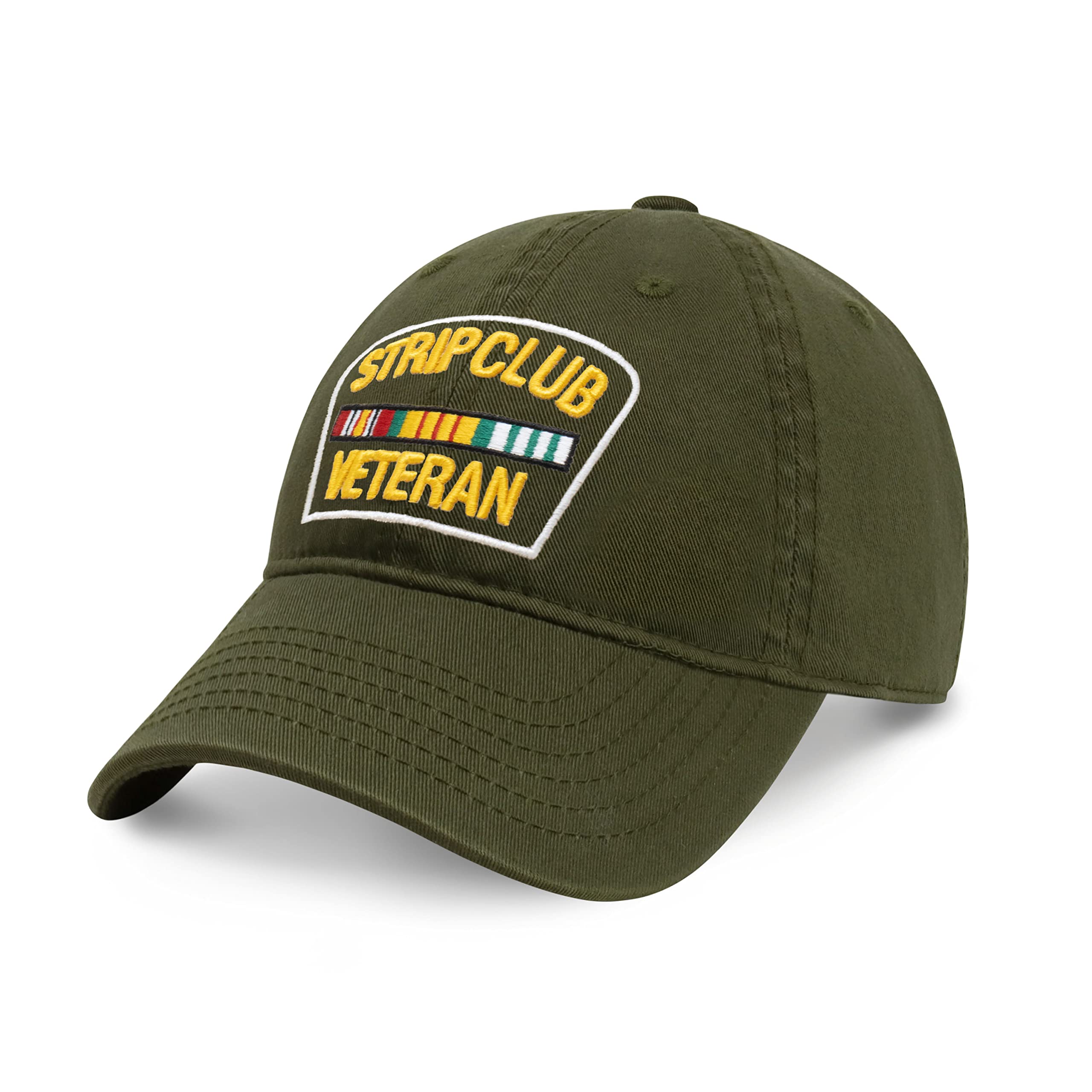 Strip Club Veteran Dad hat Pre Curved Visor Cotton Ball Cap Baseball Cap PC101 (Wood Camo_)