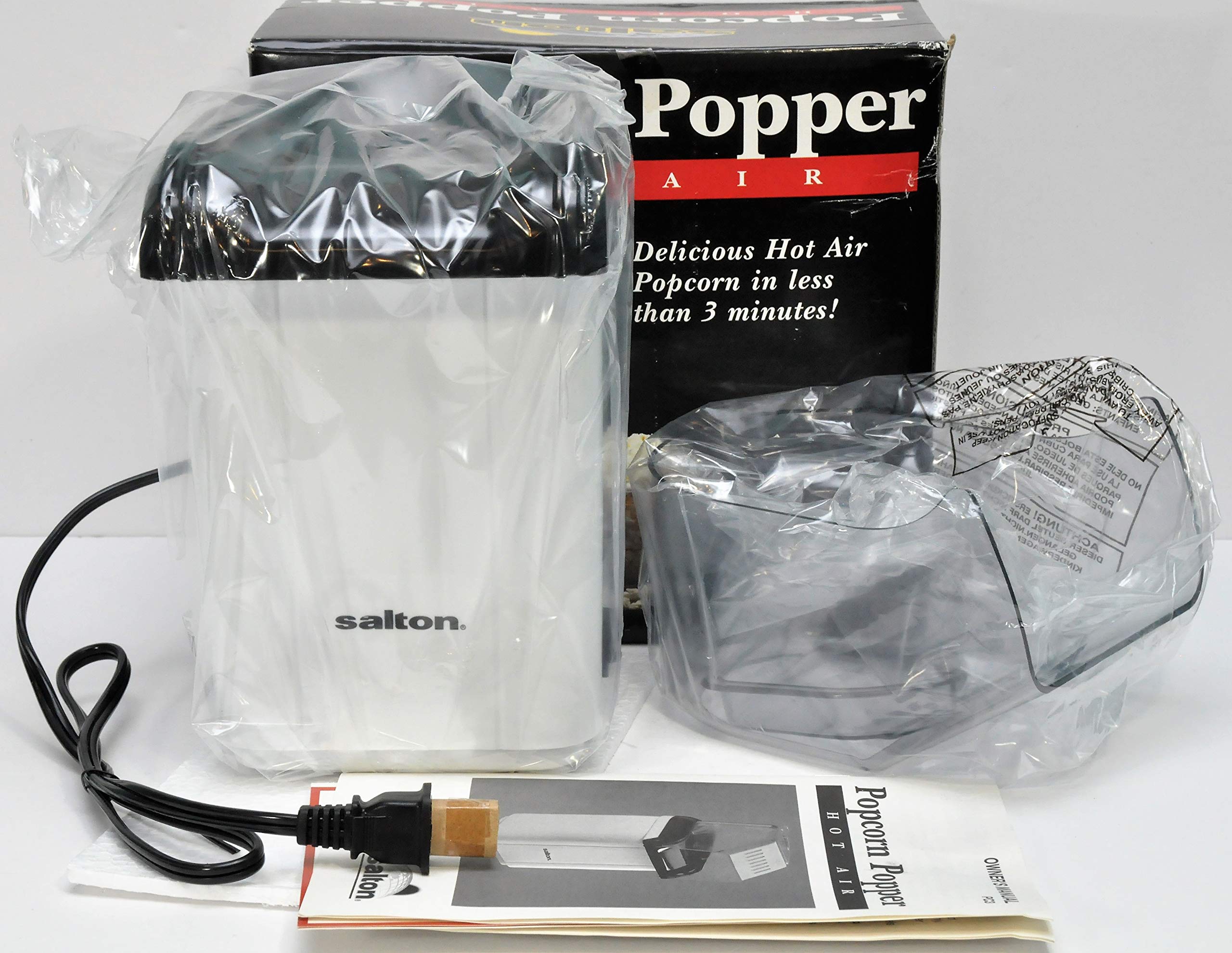 SALTON HOT AIR POPCORN POPPER