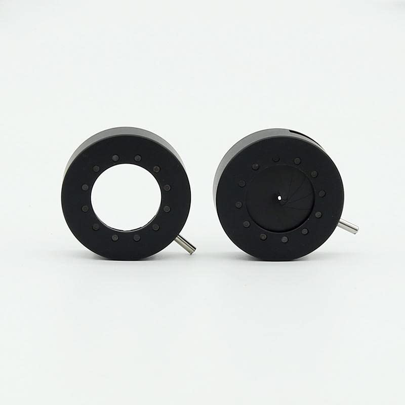 UIOYU Handheld Digital Microscope Accessories 0.5-15mm Adjustable Optical Mechanical Iris Aperture Diaphragm Condenser Camera Modules Medium Diameter Iris Microscope Accessories