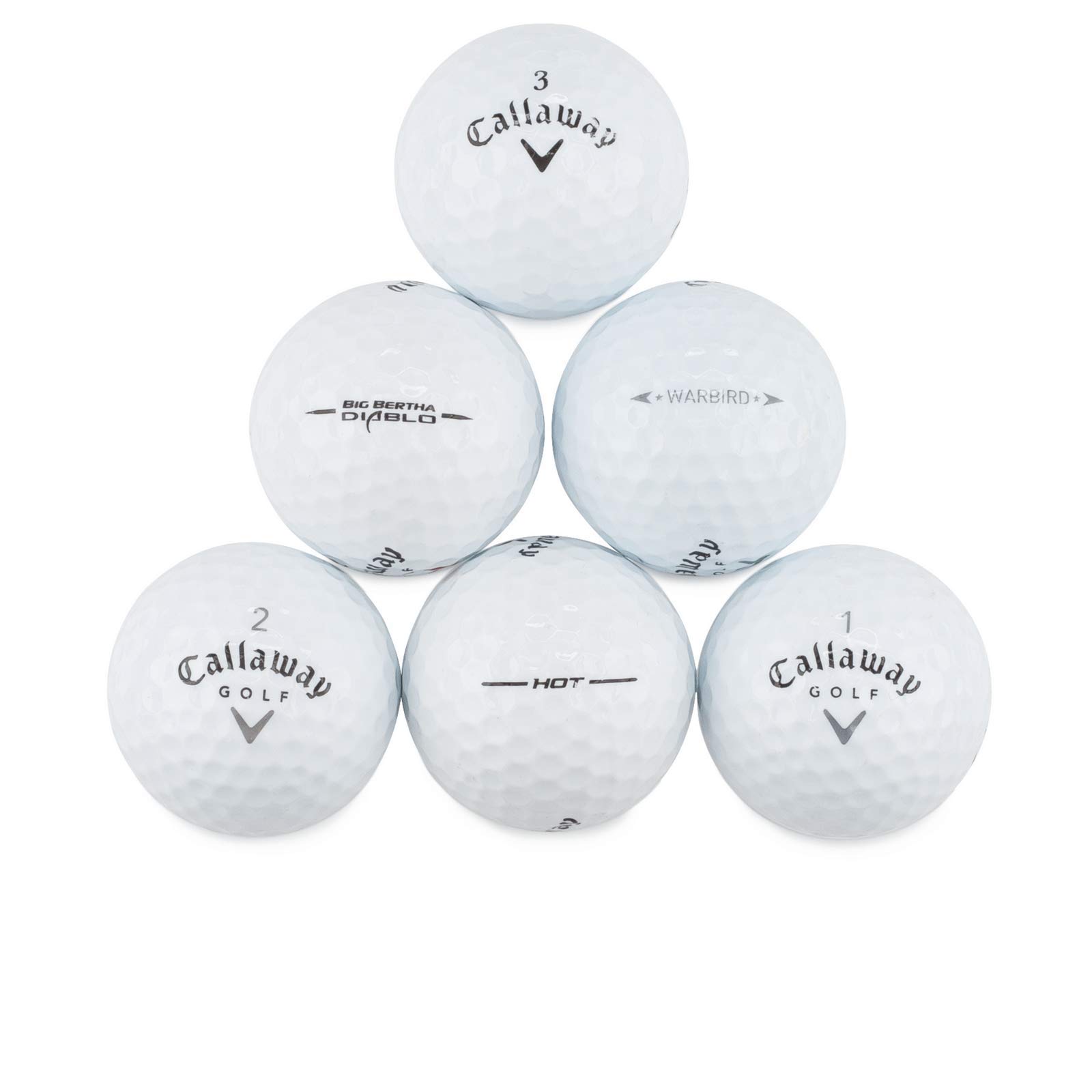 Reload Recycled Golf Balls (24-Pack) of Callaway Golf Balls, One Size, White