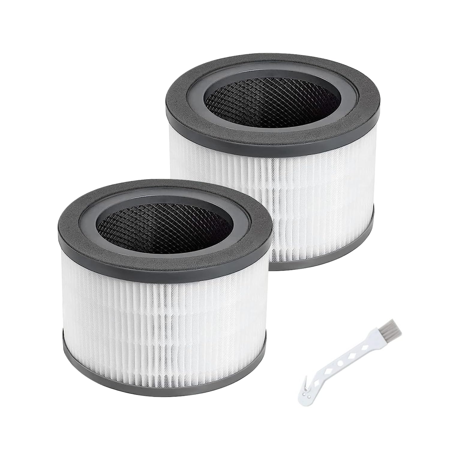 Vista 200 Replacement Filter for LEVOIT Vista 200, 3-in-1 H13 True HEPA Filter Replacement, Fit for Vista 200-RF, 2 packs and 1 brush