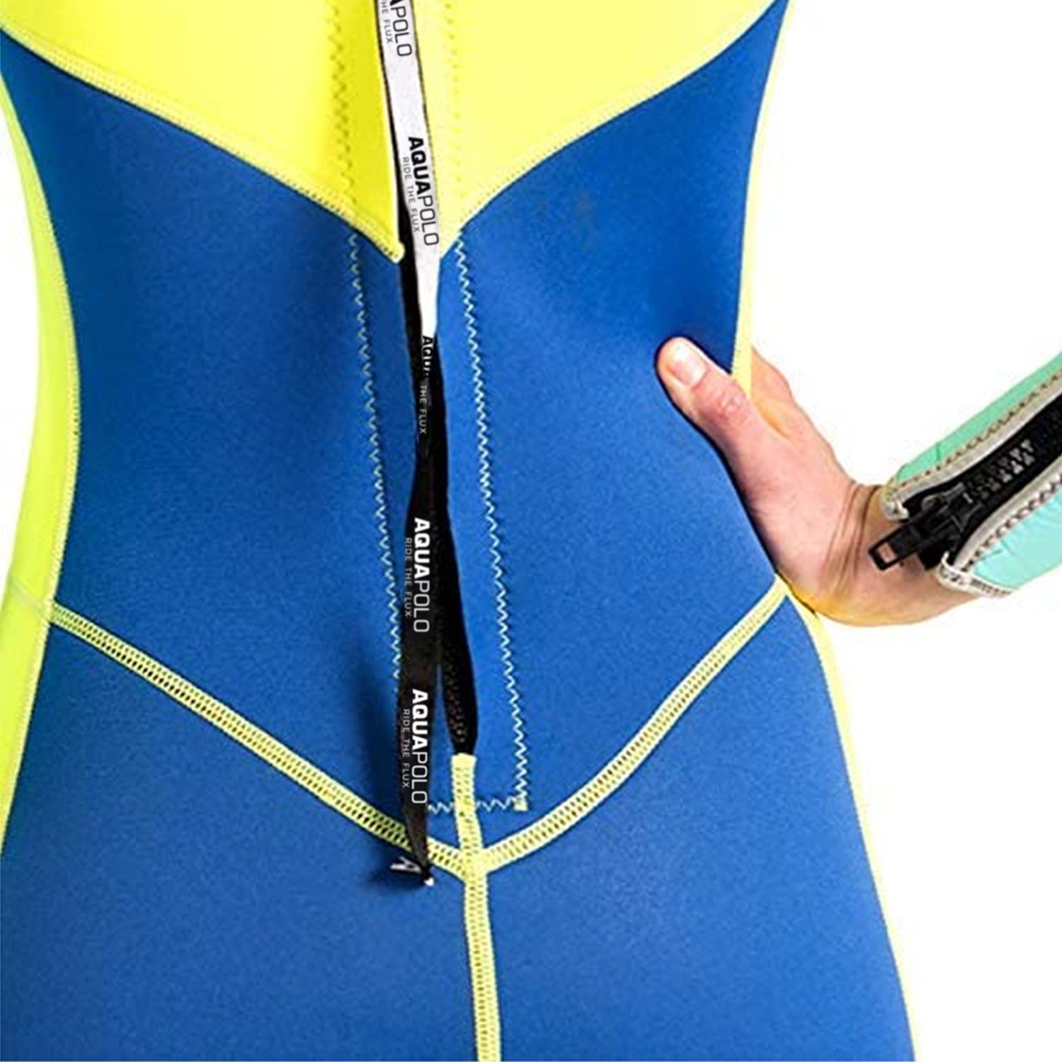 Wetsuit Women by Aqua Polo | for surfing scuba diving kayaking paddleboarding | 3mm neoprene | US Size (10S)