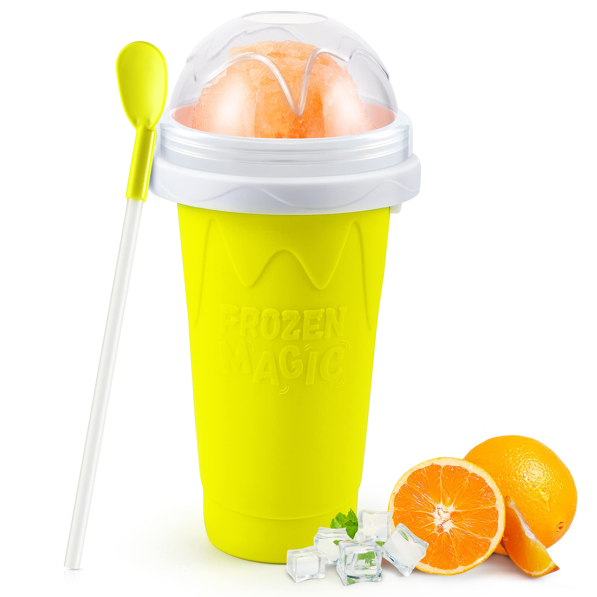 RELPOM Slushie Maker Cup, TIK TOK Magic Quick Frozen Smoothies Cup, Cooling Cup, Slushy Cup, Cool Stuff Things Gadgets Funny Gifts for Kids & Great Stocking Stuffers & White Elephant Gift