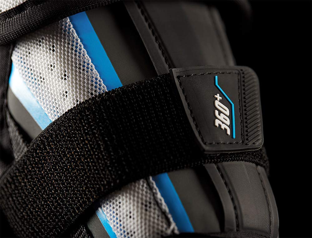 STX HP EP30 SR 02 WE/BE Ice Hockey Surgeon RX3 Elbow Pad, White/Blue, Medium