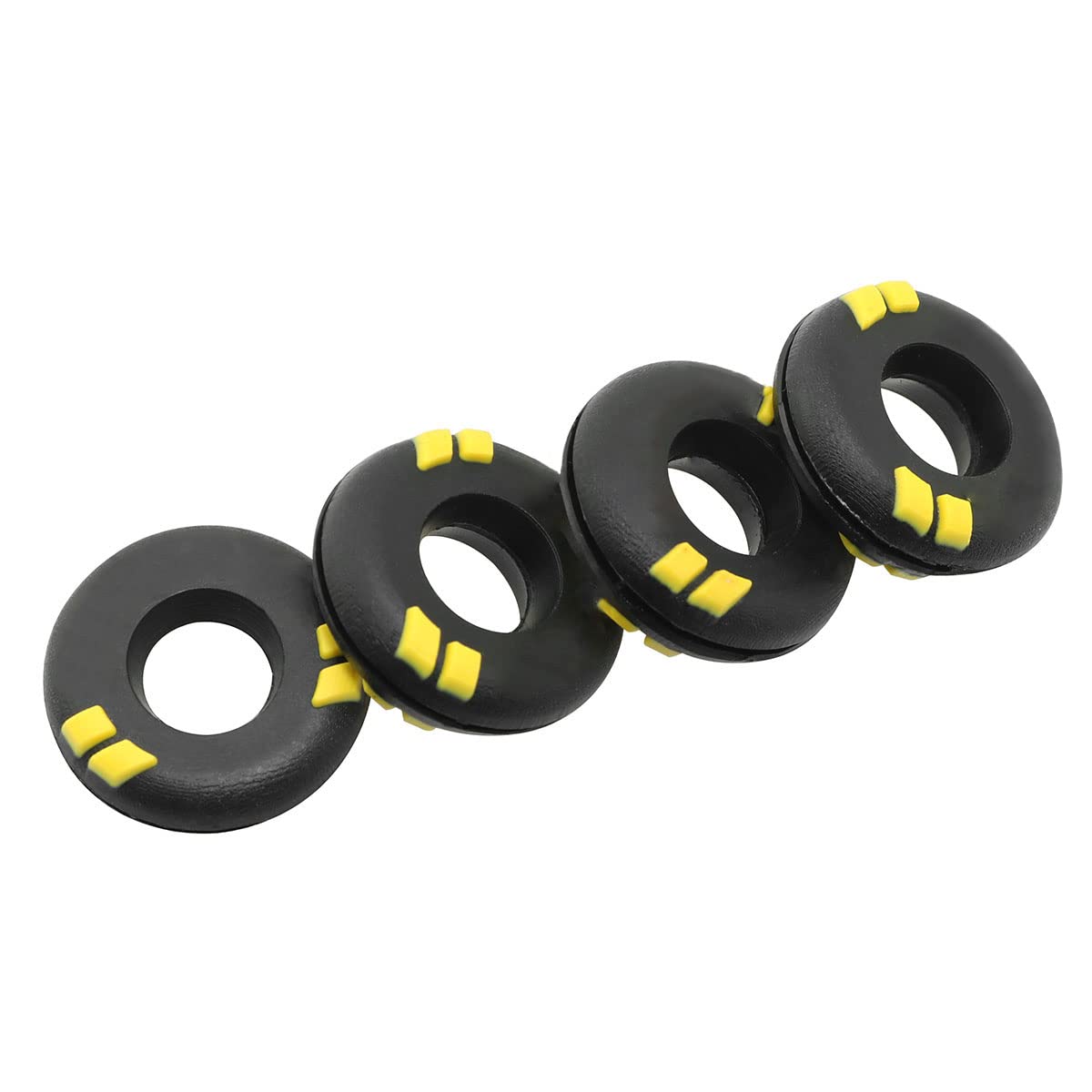 ZRM&E 4pcs Tennis Racquet Dampeners Natural Rubber Tennis Racket Damper Shock Absorber, Black