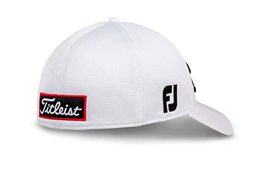 Titleist Men's Tour Sports Mesh Golf Hat, White/Black L/XL