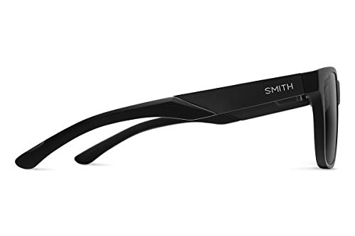 SMITH Optics Lowdown Steel Sunglasses – Performance Sports Active Sunglasses For Running or Everyday Wear – For Men & Women – Black + Black ChromaPop Polarized Lenses