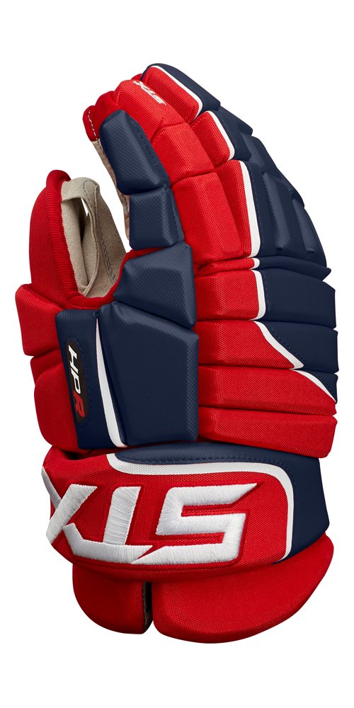 STX Ice Hockey Stallion HPR Senior Gloves, Navy/Red, 15